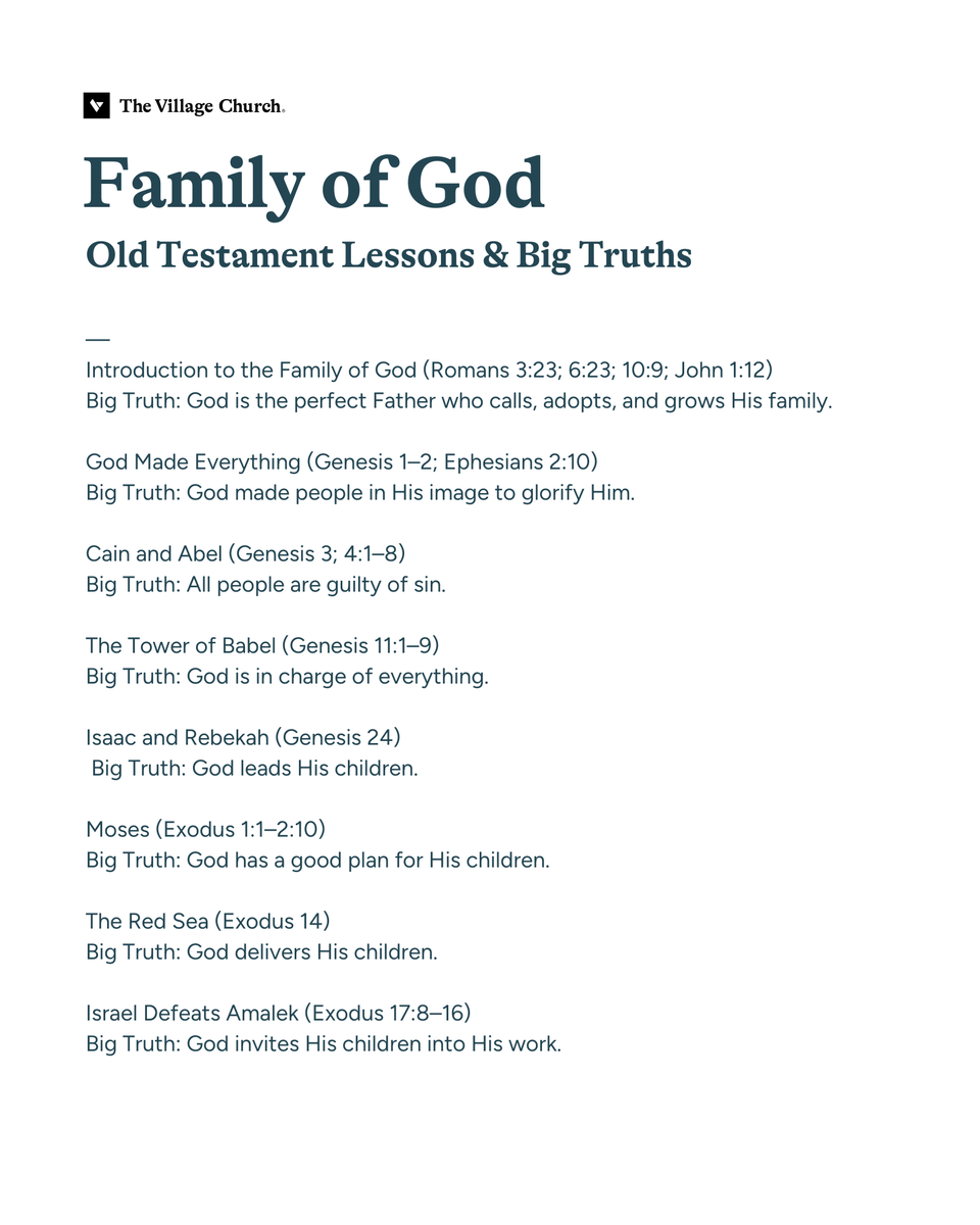 The Family of God (Old Testament) – Large Group Lessons (Digital Downl ...