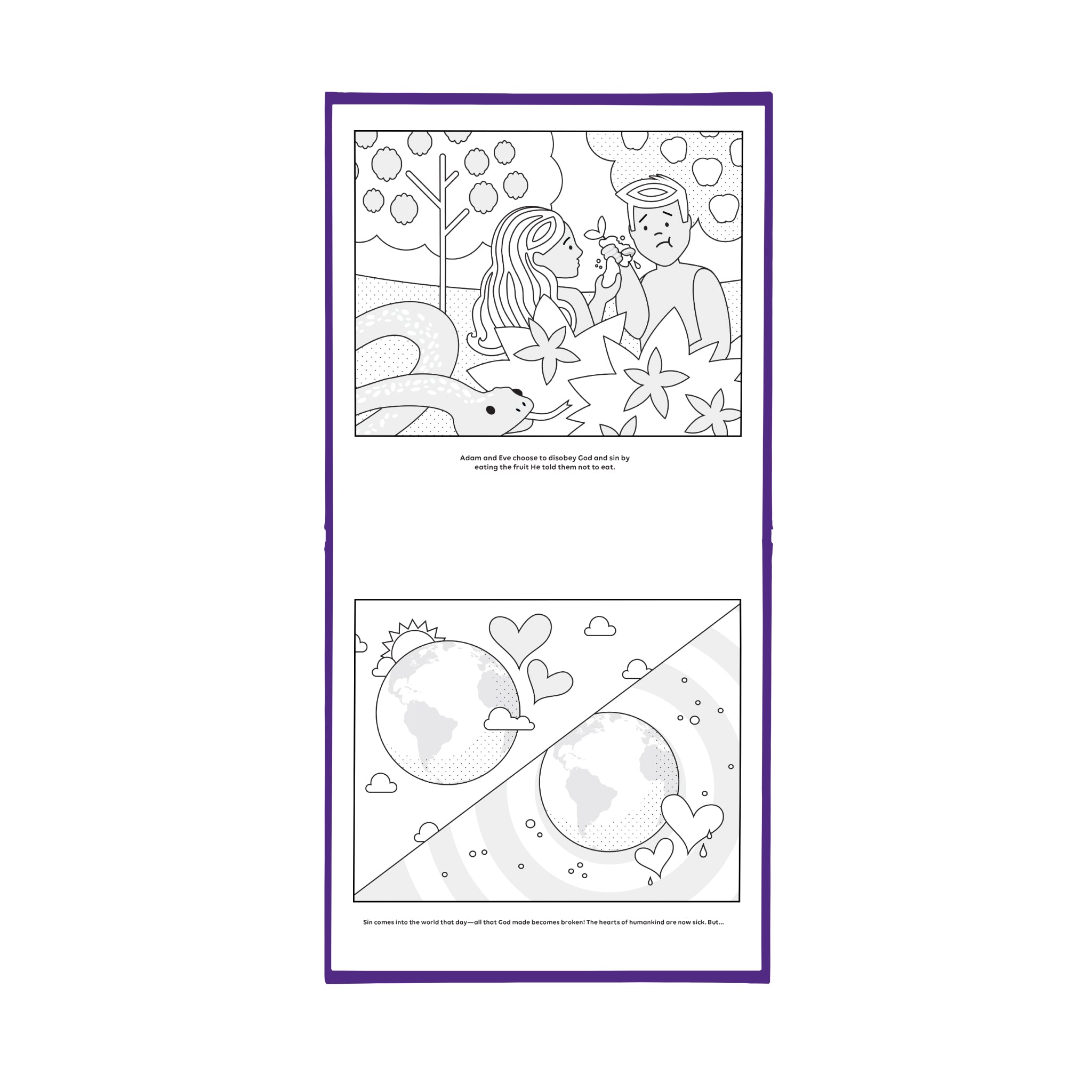 god made the world coloring sheet